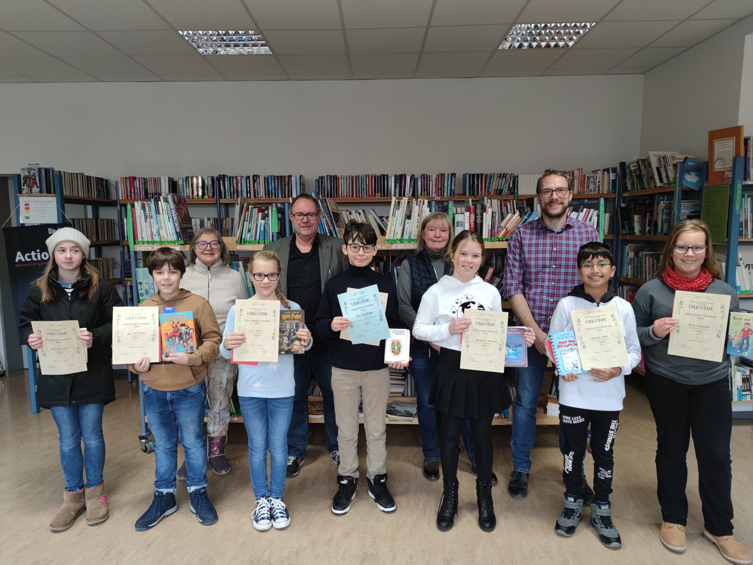 Schulsieger im Vorlesewettbewerb 2022 ermittelt - FAG Schule Wächtersbach