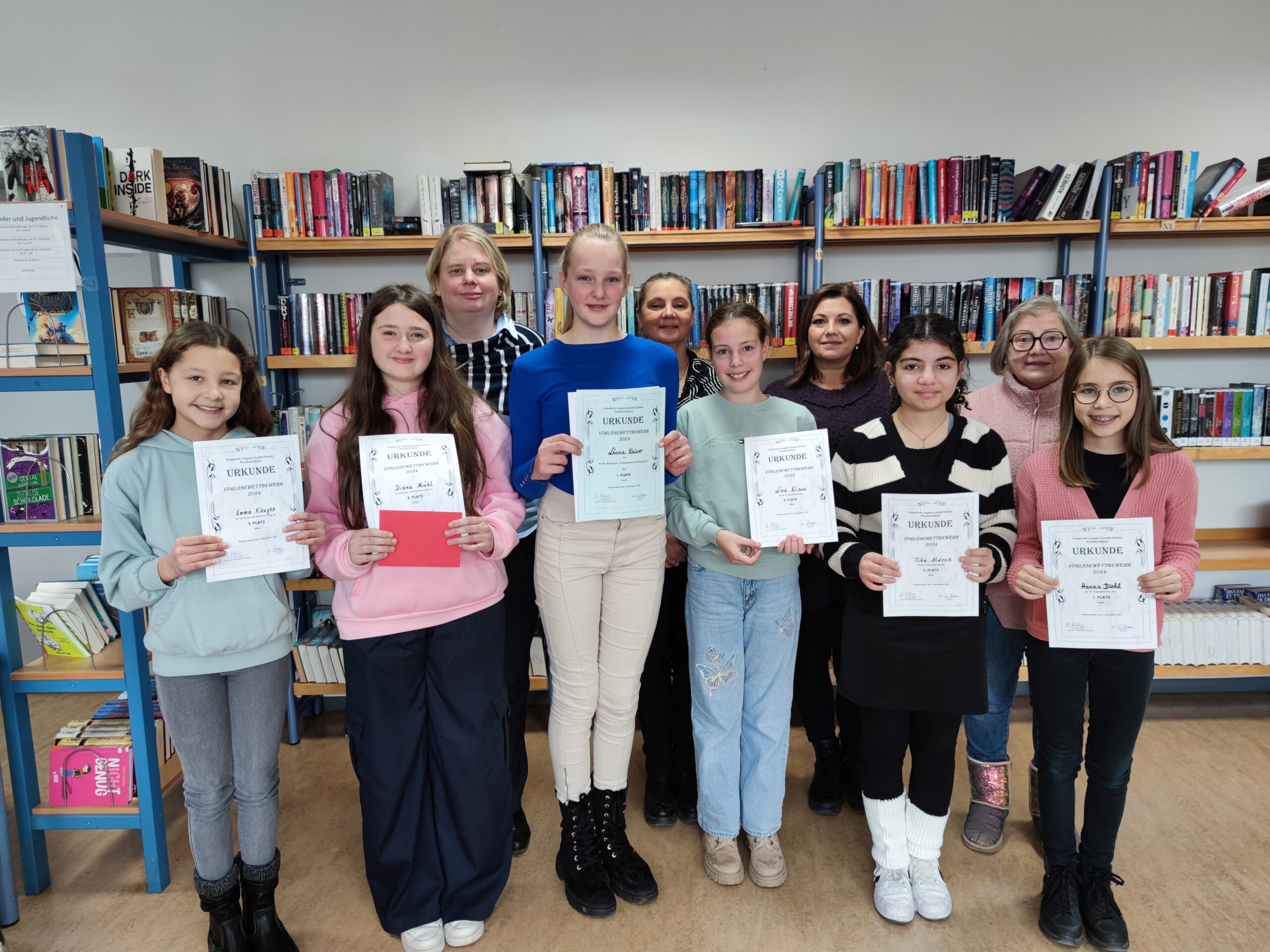 Schulsieger im Vorlesewettbewerb 2024 ermittelt - FAG Schule Wächtersbach